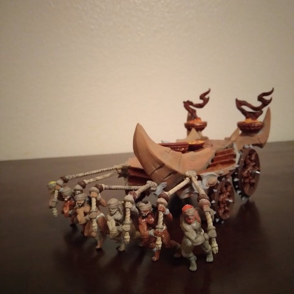 Dark Elf Battle Wagon Slave Wagon Battle Cart D&D War Games Pathfinder ...