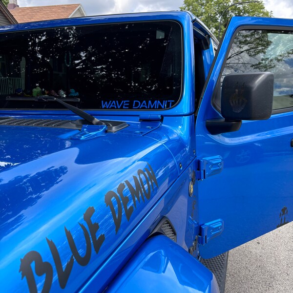 Wave Damnit Decal - Etsy