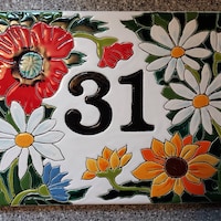 Custom Tile House Numbers, Personalization Address Ceramic Numbers ...