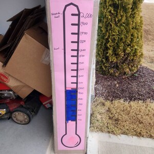 PRINTABLE Really Big Goal Thermometer, Printable Goal Chart, Really Big ...