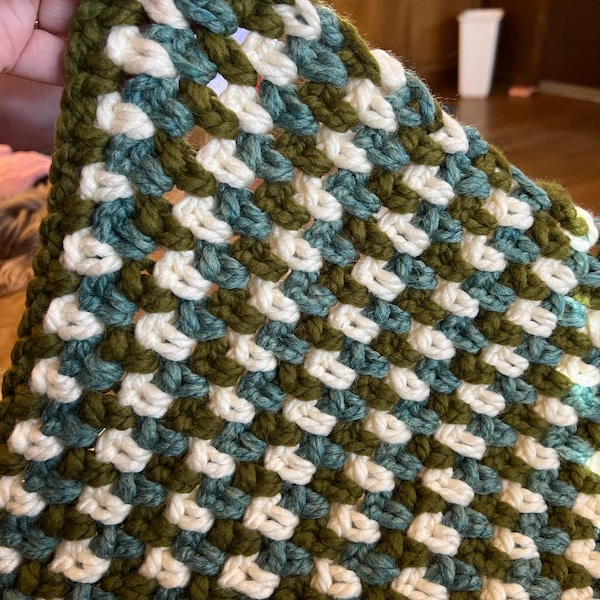 CROCHET PATTERN & Photo Tutorial / Modern Crochet Blanket / the Chunky ...