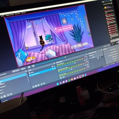 ANIMATED Cozy Room Twitch Stream Package Lofi Aesthetic - Etsy
