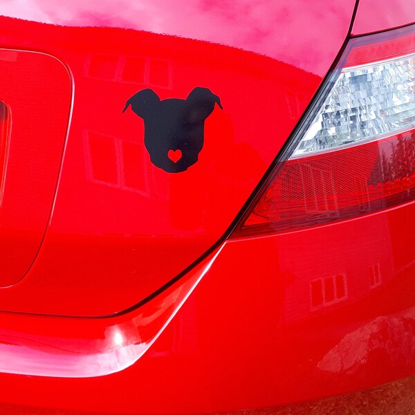 Pitbull Dog Vinyl Decal, Sticker, Dog Decal, Pet Lover Decal, Car ...