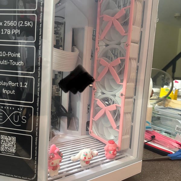 Star / Heart cutouts Pc Fan Grills covers, Shrouds Cute Pc Deco ...