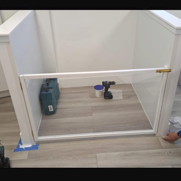 Plexiglass Stair Gate | Custom Size Safety Barrier for Pets & Kids - Etsy