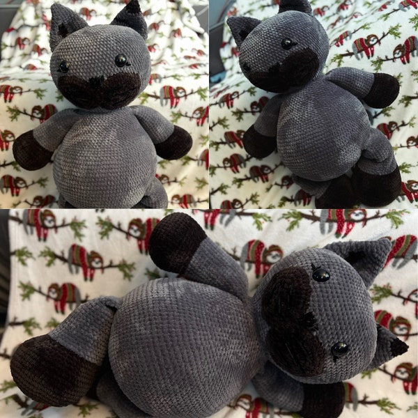 Crochet Big Cat Doll Patern, Big Cat Amigurumi Pattern, Seamless ...