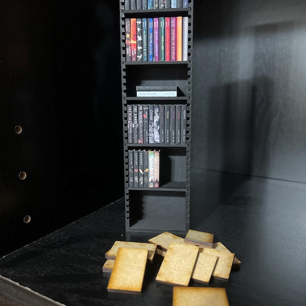 ASSEMBLED Book Nook Acotar Inspired Fantasy Books Silver Flames Bat ...