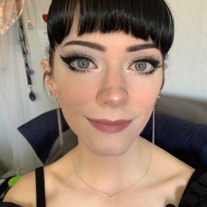 Vertical Labret Piercing Chain Piercing Chain Lip Piercing - Etsy UK