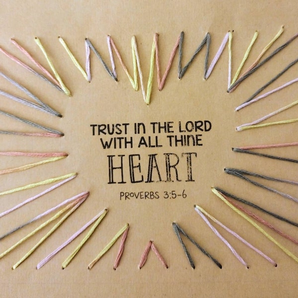 Trust in the Lord With All Your Heart Craft, Scripture Crafts for Girls ...