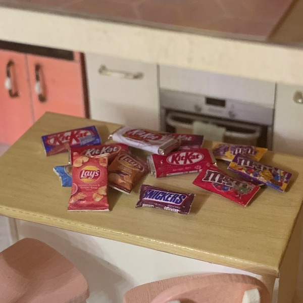 Miniature Snack Packaging: Dollhouse DIY Printable (PDF Digital ...