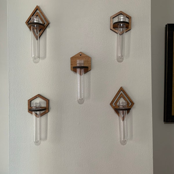 Wall Propagation Station - Hexagon Wooden Test Tube Holder - Propagate ...