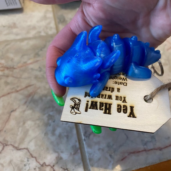 Penguin Flexi Fidget Key Chain, Sensory Toy, 3D Printed Gift, Keychain ...