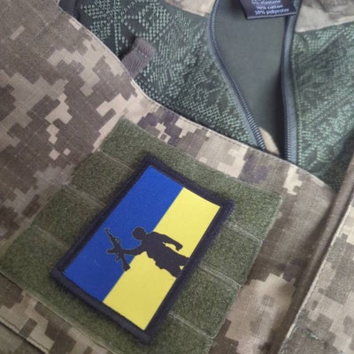 Distressed Cross/usa Flag Morale Patch Hook and Loop Custom Patch 2x3 ...