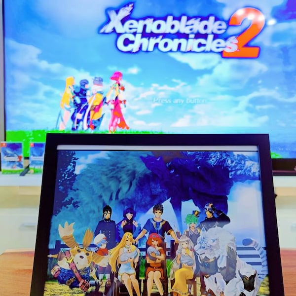 Legendary Xenoblade Family Photo Replica Featuring Rex Pyra Mythra Nia ...