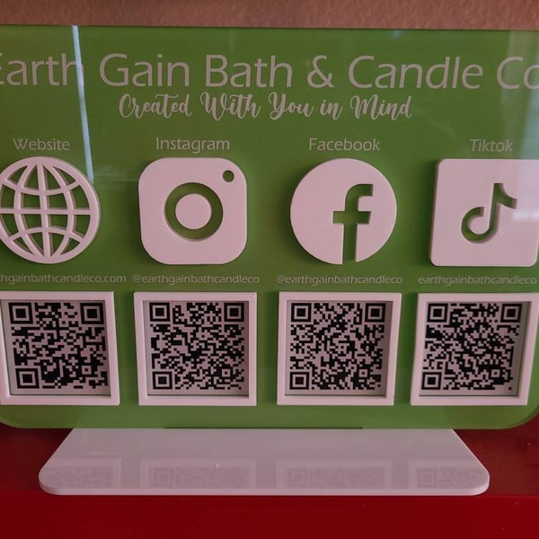 Scannable QR Code | 4 Icons Qr Code | Multi Qr Code | Qr Code Sign | Qr Code Sign for Business ...