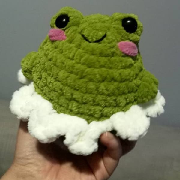 Frog Flower NO SEW Kawaii Crochet Pattern Animal Amigurumi Softy Toy - Etsy