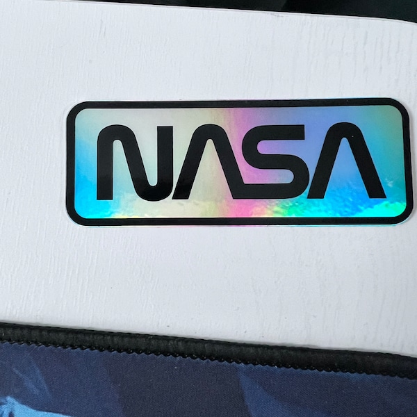 NASA Worm Holographic Vinyl Decal - Futuristic Sticker - Astronomy ...