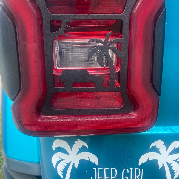 Tail Light Covers for Jeep Wrangler JK 2007-2017 Leopard Print Cheetah ...
