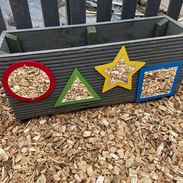Set of ACRYLIC Sensory Mirrors, Shapes, Triangle, Square, Circle, Star ...