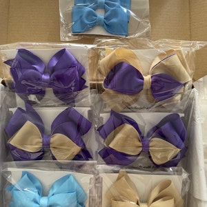 Solid Color Hair Bow Pastel Color Hair Bows 4 Inch Hair Bow | Etsy