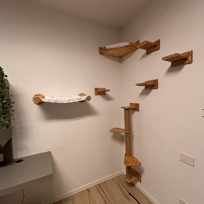 Cat Ceiling 3 Hexagon Shelves, Cat Floating Bridge for Wall, Ceiling ...