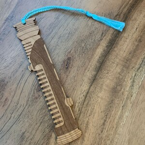 Star Wars Qui Gon Jinn Lightsaber Bookmark With Tassel Laser Engraved ...