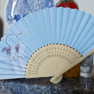 Fan Face Printed Paper Fan Wedding Favors Paper Fan Customized Paper ...