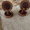 Pocket Watch Stand Dark Oak Hardwood Hanger Wooden Display Wood Holder ...