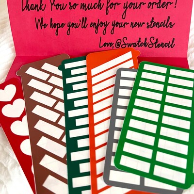 15 Pan Lips Makeup Swatch Stencil Sticker - Etsy Canada