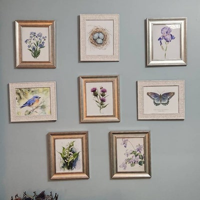 Garden Alphabet Watercolor Nursery Art Garden ABC Print Playroom Decor ...