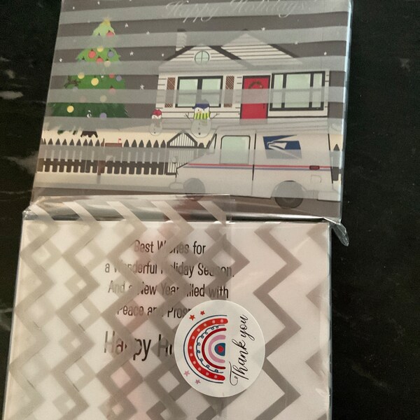 LLV Truck Holiday Thank You Postcards, Mail Carrier Postal Postcard - Etsy