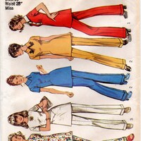 9890 Vintage Simplicity Sewing Pattern Misses Pullover Top Pull on ...