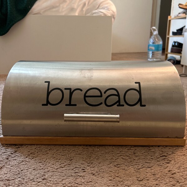 Bread Box Vinyl Decal, Farmhouse Decal, Bread Decal, Farmhouse Kitchen ...