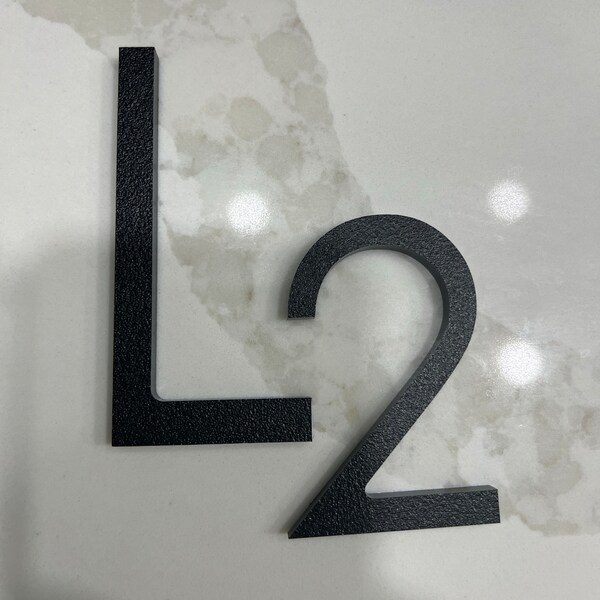 4 Inch Modern Plastic House Numbers Letters - Etsy