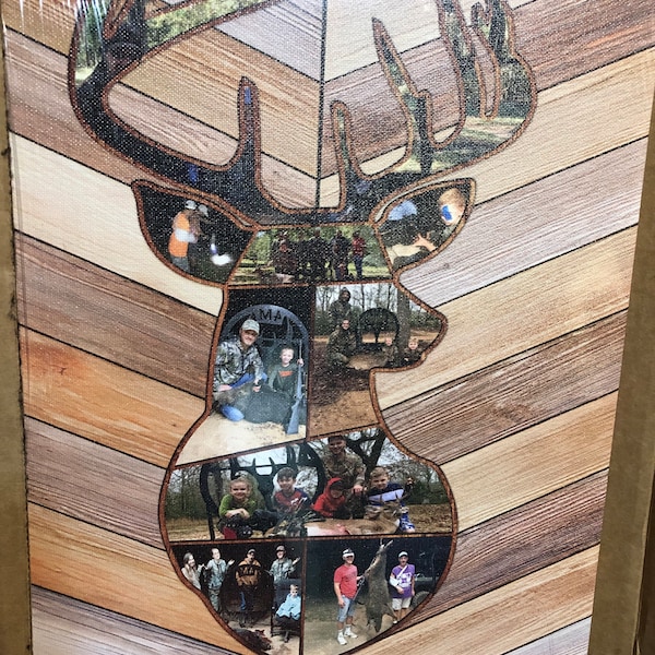 Personalized Deer Hunting Memories | Custom Hunting Collage Canvas ...