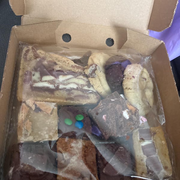 Broken Bakes Box: Cookie, Brownie & Cake Selection, Edible Gift - Etsy UK
