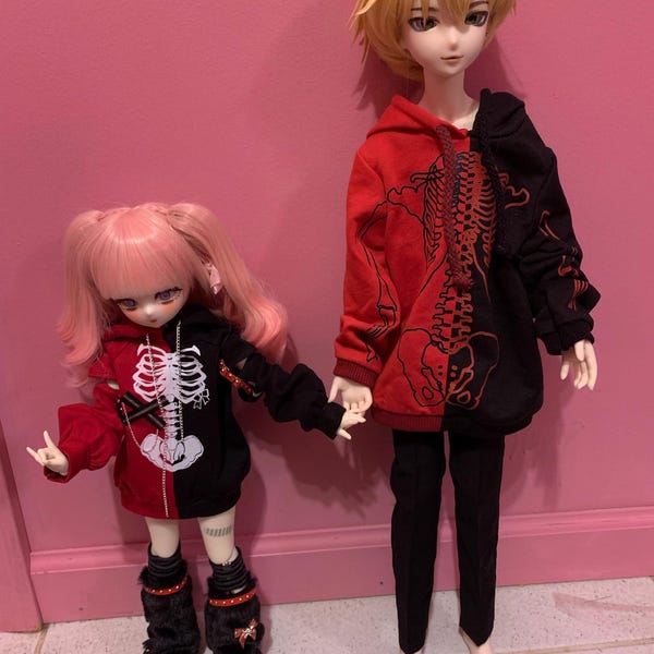 Yosd MSD Sweater Cardigan Coat Socks Set for 1/6 1/4 BJD Doll Clothes ...