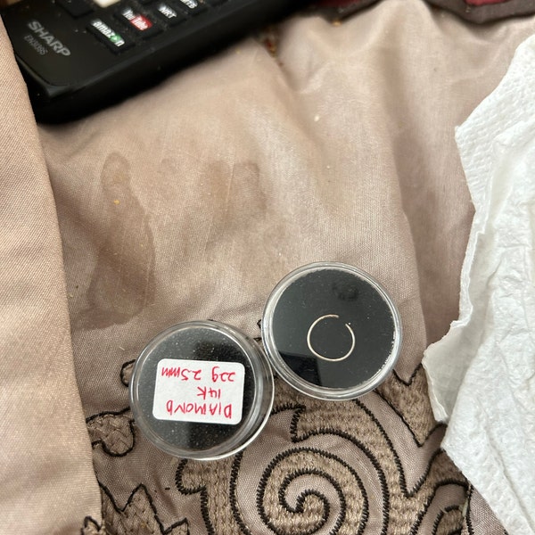 Gold/silver Diamond Rook Piercing Curved Barbell, Cubic Zirconia Rook ...