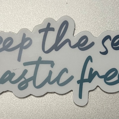 Sea Turtle With Flowers Clear Vinyl Sticker Ocean Stickers Surf Sticker ...