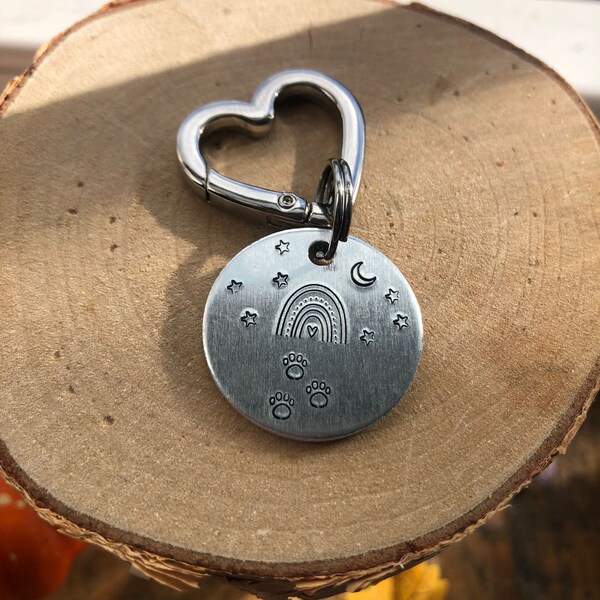 Pet ID Tag - Dog Tag - Custom Name Tag - Personalized - Hand Stamped ...