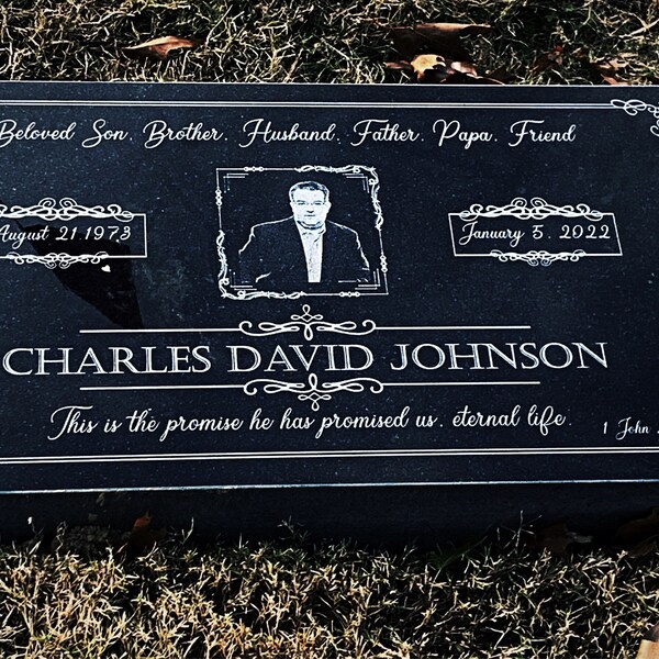 Custom Headstones 24x12x4, Full Color, Personalized Headstones, Headstones for Cemetery, Human ...