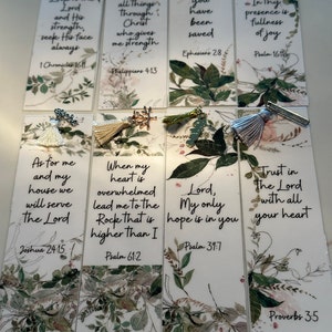 Printable Psalm Bookmark Bible Verse Bookmark Set Digital Bookmark ...