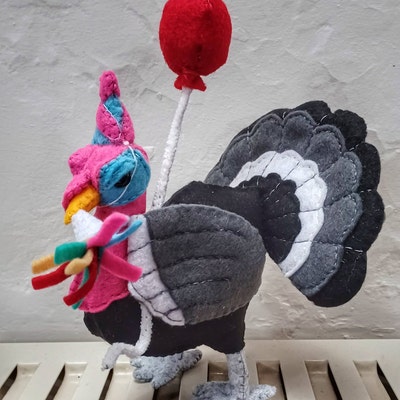 Felt Turkey Sewing Pattern PDF Birds Stuffed Animals Toy Ornament Gift ...