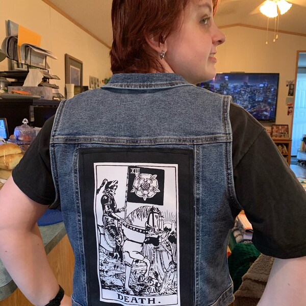 The Hanged Man Tarot Card Back Patch // Tarot Patch // Tarot Backpatch ...