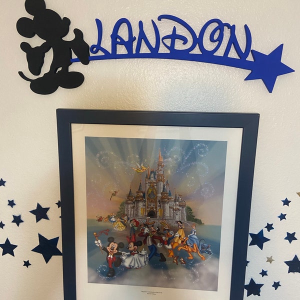 Disney Mickey Mouse, Monogram, Baby Boys, Wooden Name Sign, Baby Name ...