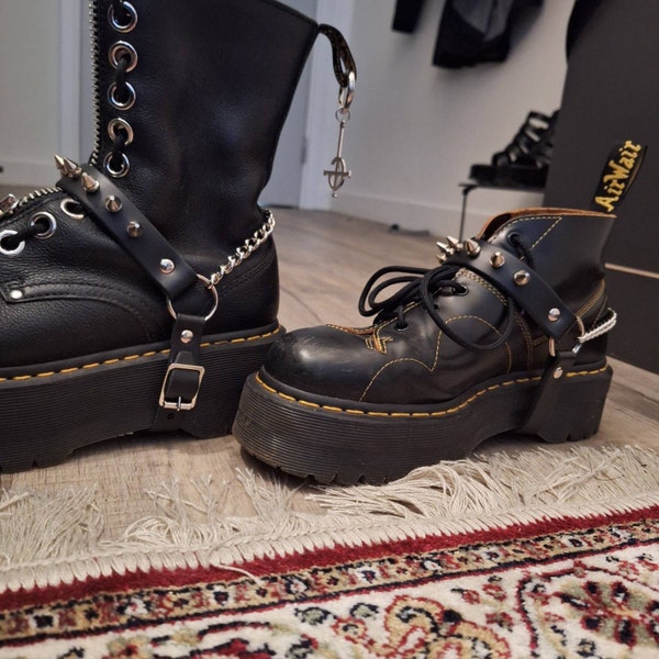 Genuine Leather BOOT STRAPS (3 Colours) *6 Styles* - Etsy Canada