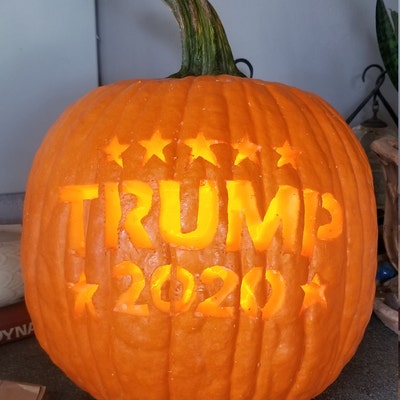 Donald Trump Pumpkin Carving Patterns for Halloween // Trump 2024 Jack ...