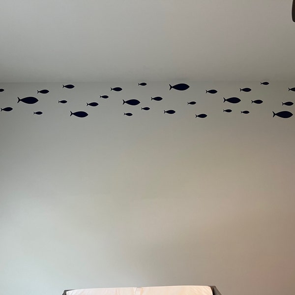 Fish Wall Decals by Wallency - School of Fish Vinyl Wall Stickers ...