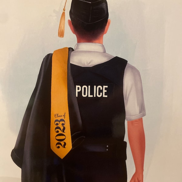Personalised Police Graduation Print, Congratulations on Your ...