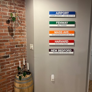 Official Painted Wood Entering Boston Sign Handmade - Etsy